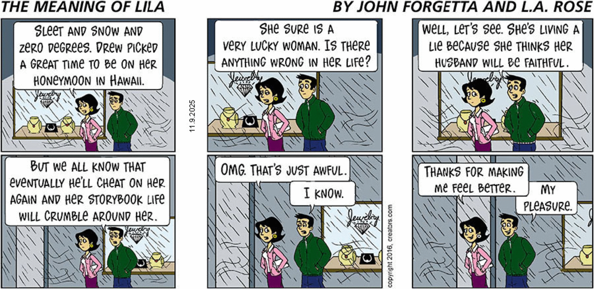 Meaning of Lila for 11/9/2025 | Meaning of Lila | Comics | ArcaMax ...