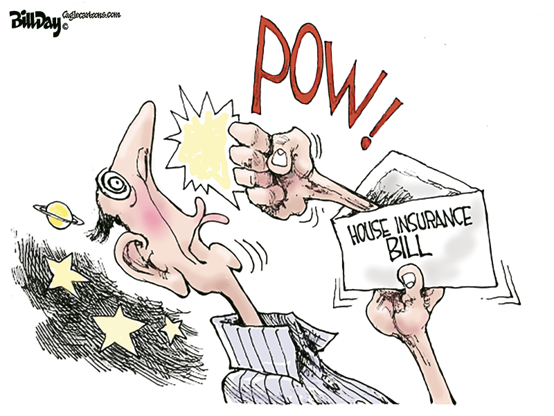 Home Insurance Increases | Bill Day | Comics | ArcaMax Publishing