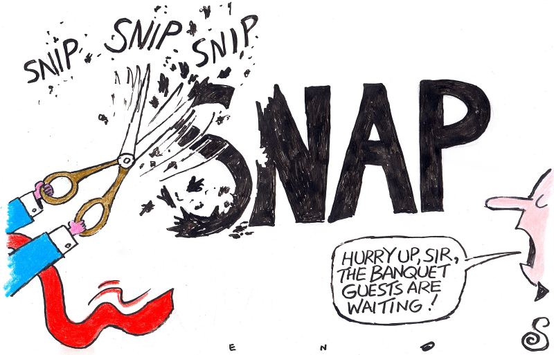 TRUMP CUTS SNAP PROGRAM | Michael de Adder | Comics | ArcaMax Publishing