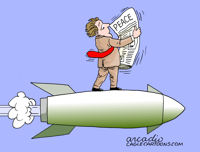 The desperate search for peace. | Michael de Adder | Comics | ArcaMax ...