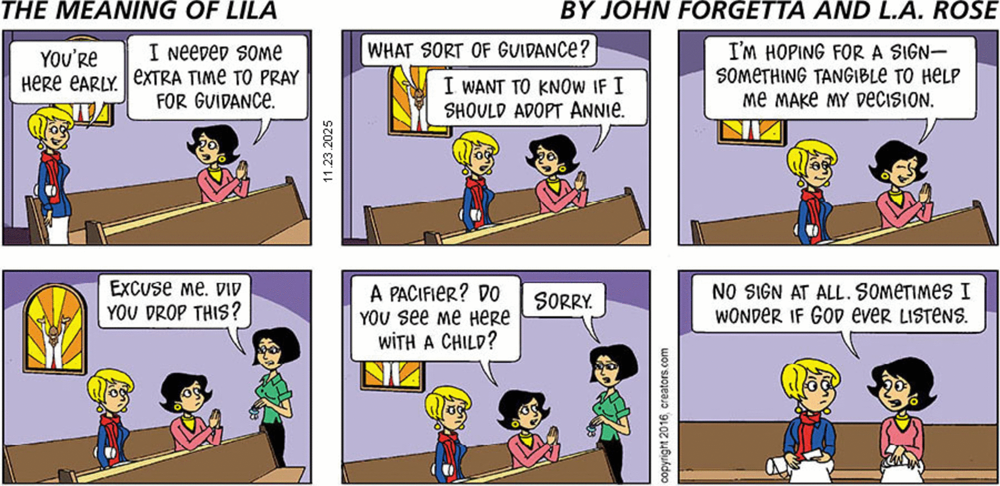 Meaning of Lila for 11/23/2025 | Meaning of Lila | Comics | ArcaMax ...