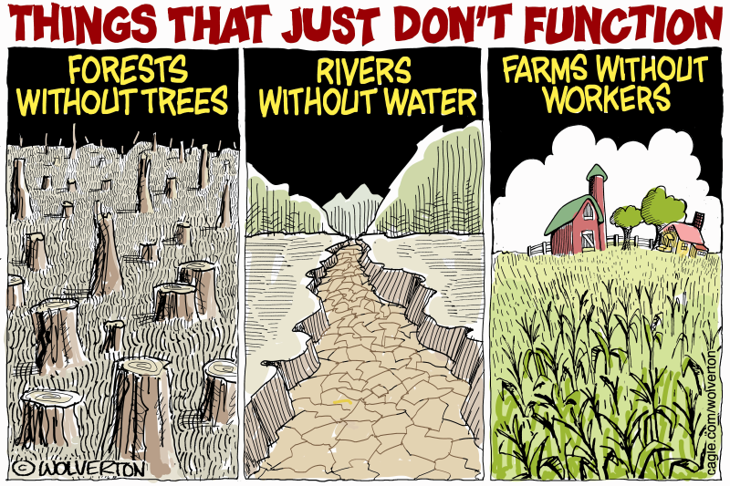 Farms Without Workers | Monte Wolverton | Comics | ArcaMax Publishing