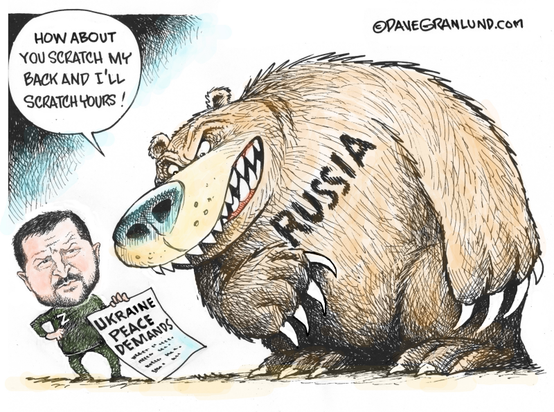 Ukraine and Russia negotiations | Michael de Adder | Comics | ArcaMax ...