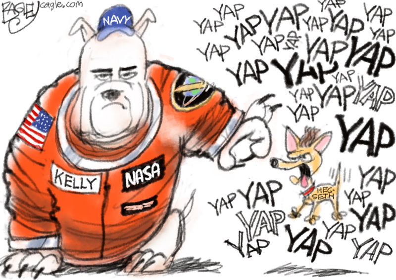 Kelly and Hegseth | Pat Bagley | Comics | ArcaMax Publishing