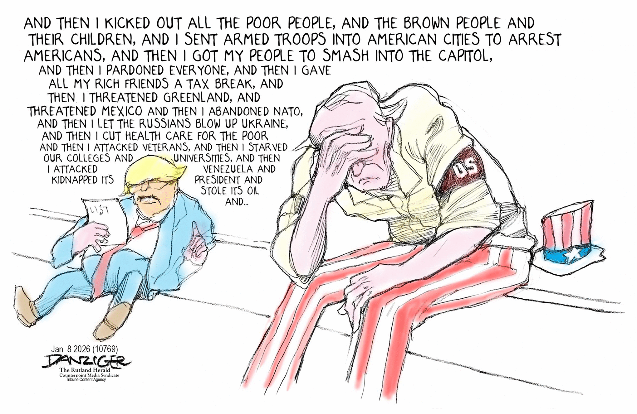 Jeff Danziger for 1/7/2026 | Jeff Danziger | Comics | ArcaMax Publishing