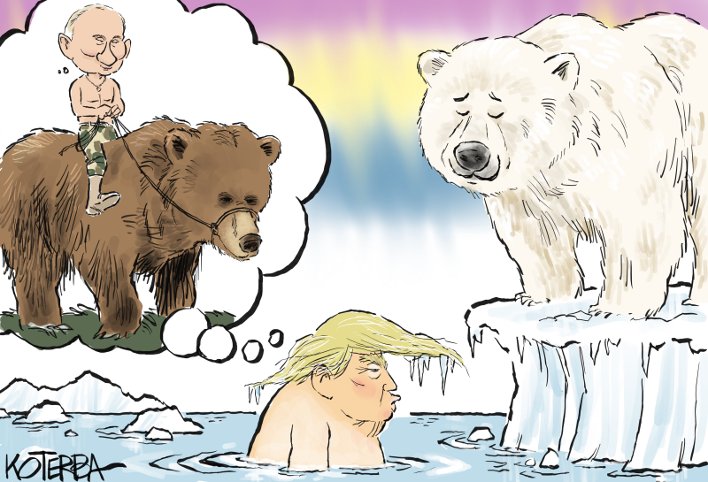 Russian bear, polar bear | Jeff Koterba | Comics | ArcaMax Publishing
