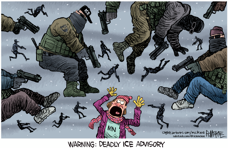 Deadly Ice Advisory | Rick McKee | Comics | ArcaMax Publishing