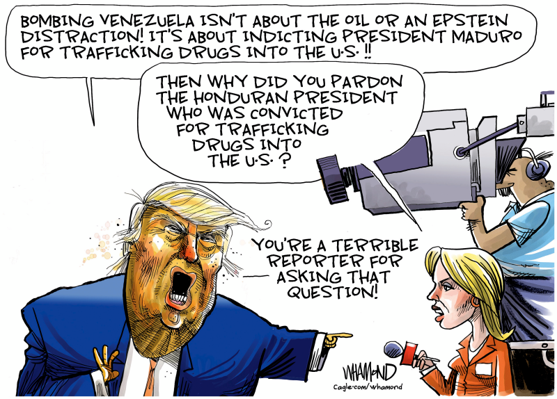 Bombing Venezuela | Dave Whamond | Comics | ArcaMax Publishing