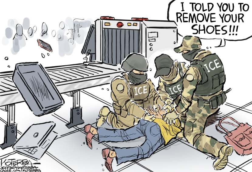 ICE in for TSA | Jeff Koterba | Comics | ArcaMax Publishing