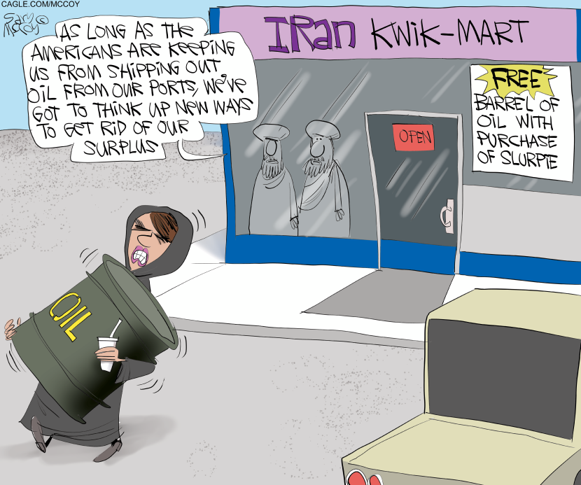 Iran Oil Giveaway | Gary McCoy | Comics | ArcaMax Publishing