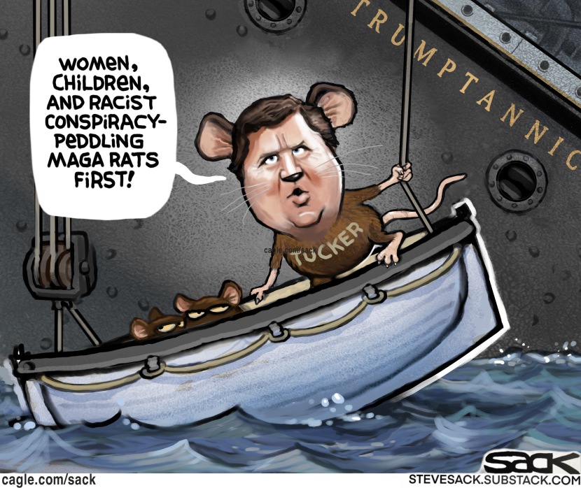 Tucker Rat Flees Trumptannic | Steve Sack | Comics | ArcaMax Publishing