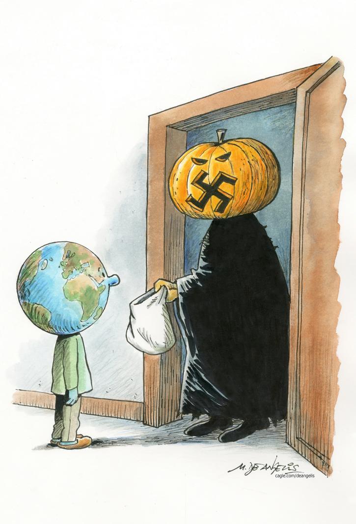 NAZI HALLOWEEN IN THE WORLD | Michael de Adder | Comics | ArcaMax ...