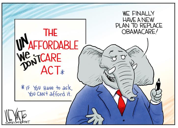 GOP's New Healthcare Plan | Christopher Weyant | Comics | ArcaMax ...