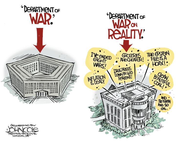 Department of War on Reality | John Cole | Comics | ArcaMax Publishing