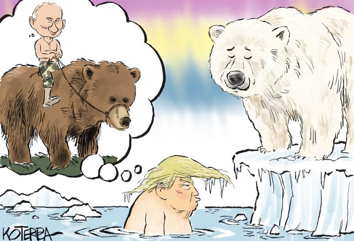 Russian bear, polar bear | Jeff Koterba | Comics | ArcaMax Publishing