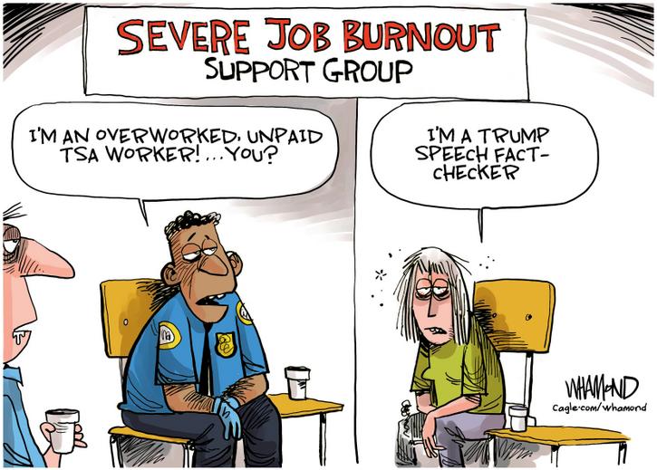 TSA workers still unpaid V2 | Dave Whamond | Comics | ArcaMax Publishing